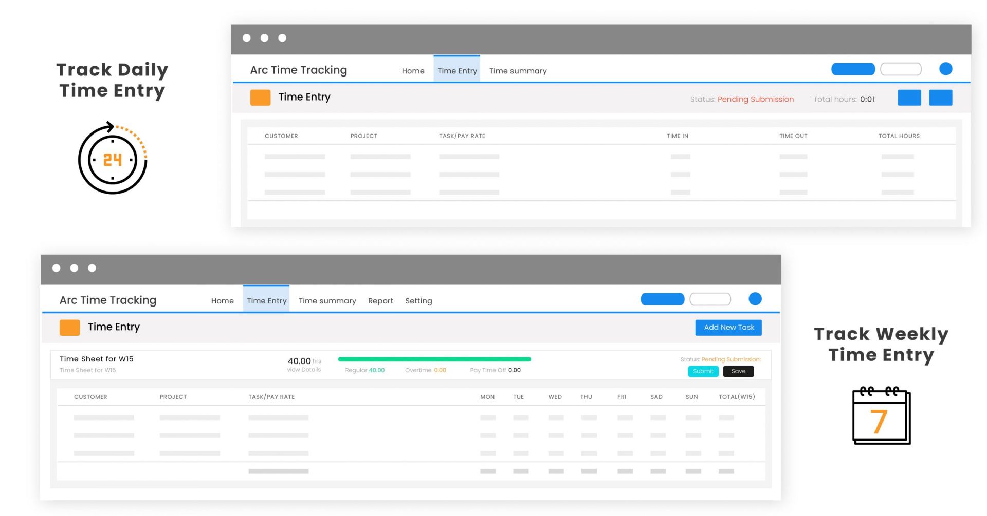 Time Entry - for Nonprofits and Small Business