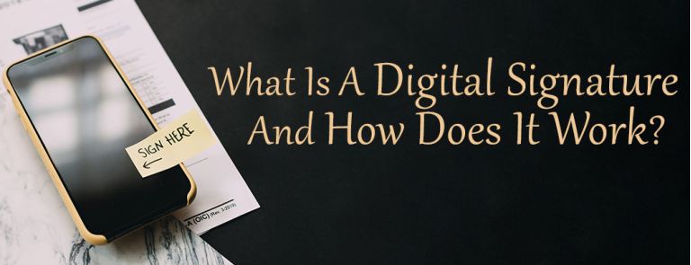 How does a digital signature operate and what is it?